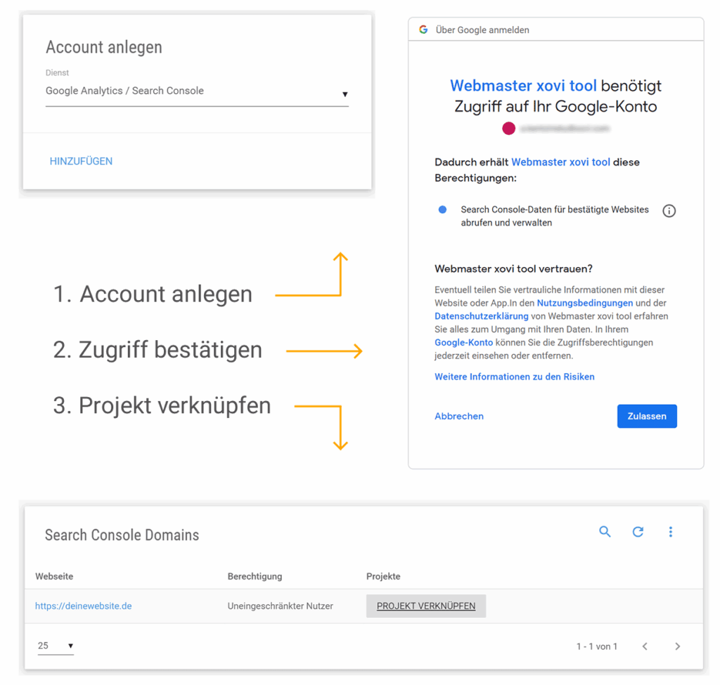 So integrierst du die Google Search Console in XOVI | XOVI